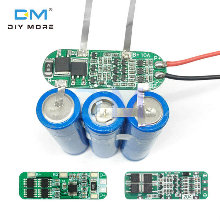 diymore 3s 12.6v 20a/11.1V 12.6V 10A 11 li-ion lithium ba-ttery 18650 ...
