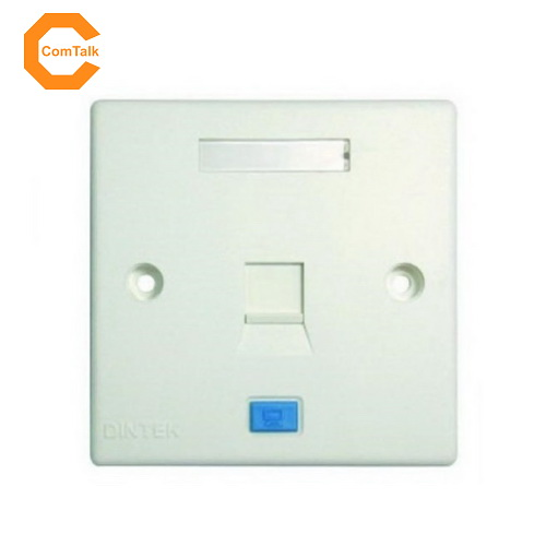 Dintek 1 Port Faceplate with Shutter (For Keystone Jack) | Lazada