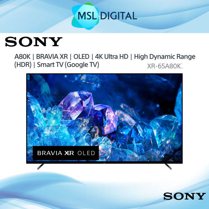 Sony 65" XR-65A80K A80K | BRAVIA XR | OLED | 4K Ultra HD | High Dynamic Range (HDR) | Smart TV ...