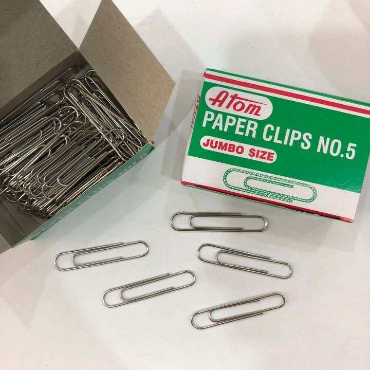 KLIP KERTAS / PAPER CLIP OVAL BESAR ATOM NO. 5 | Lazada Indonesia
