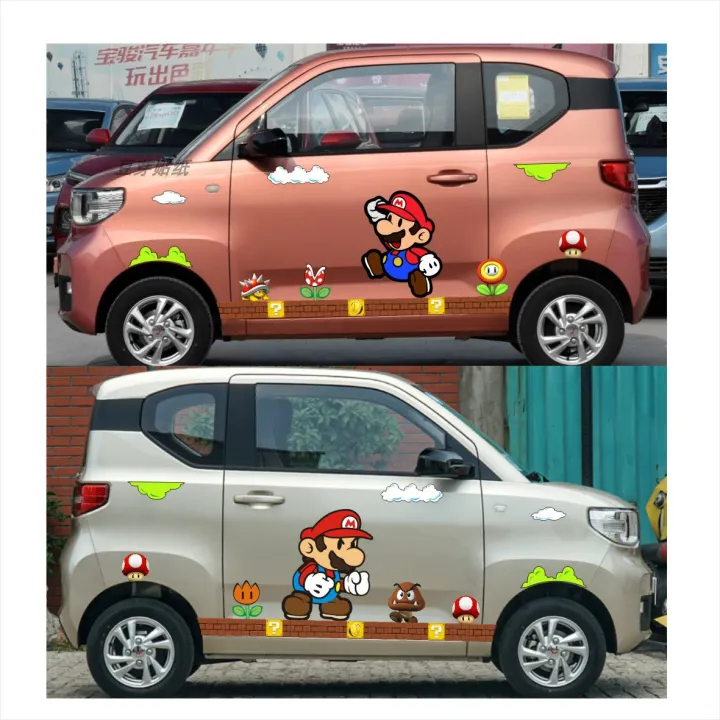Super Mario New Energy Electric Car Sticker Wuling Hongguang MINI EV ...
