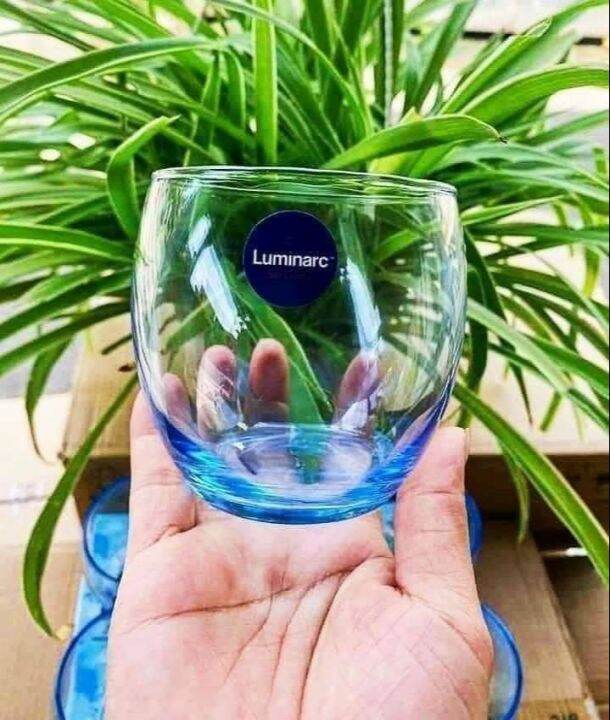 Bộ 6 Cốc trứng dáng lùn Luminarc màu xanh siêu đẹp - thủy tinh siêu nhẹ ...