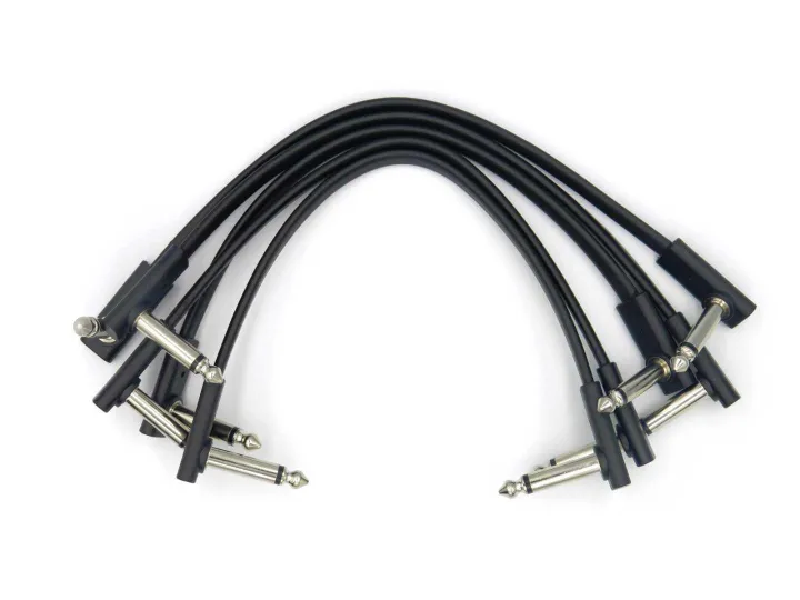 Flat Patch Cable 20 cm / 8 inches - 5pcs for pedalboard guitar effects ...