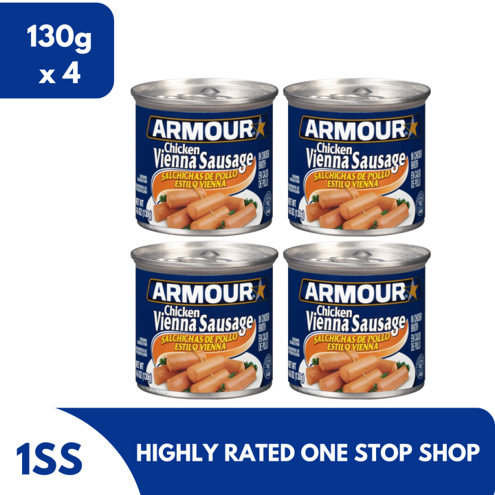 Armour Star Chicken Vienna Sausage, 130g set of 4 | Lazada PH