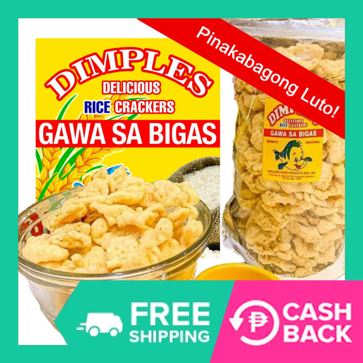 Dimples RICE CRACKERS SNACKS Gawa sa Bigas Dimple Want Japan Cracker ...