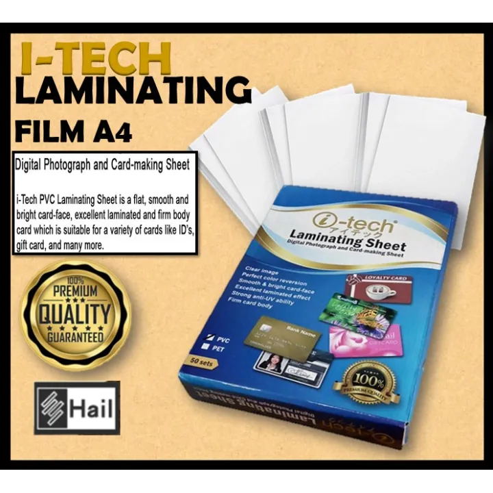 Xk]I-TECH PET SHEET 50 SETS for pvc id card super Glossy | Lazada PH