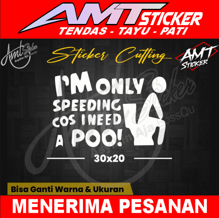 Stiker Cutting Kata Kata - Bisa Custom/Request - Sticker Nyala ...