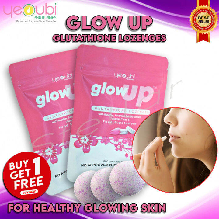 BUY 1 GET 1! Original Yeoubi Glow Up Glutathione ( 30 lozenges ...