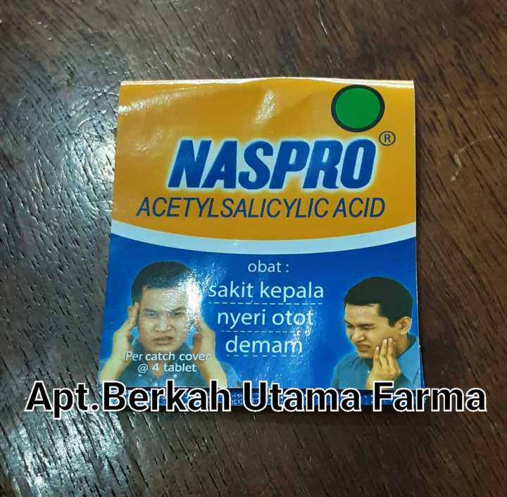 Naspro isi 4 Tablet - sakit kepala,nyeri otot,demam | Lazada Indonesia