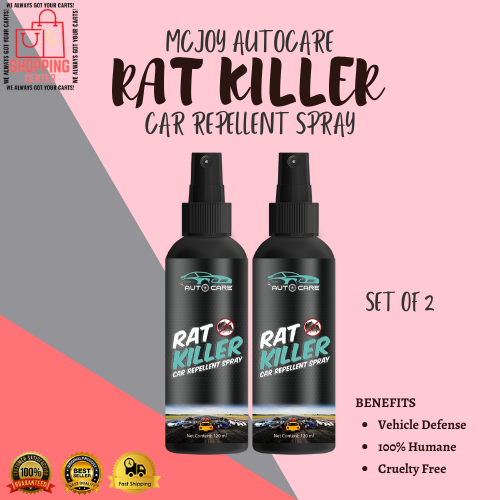 RAT KILLER (SET OF 2) HOUSE AND CAR ENGINE / CAR REPELLENT SPRAY ANTI ...