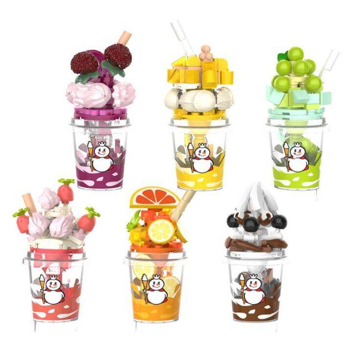 Mini Milk Tea Building Blocks Construction Blocks Bubble Milk Tea ...