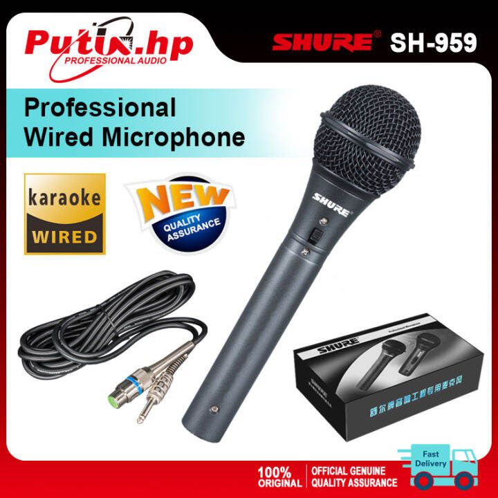 Shure SH-959 Professional Uni-directional Dynamic Microphone | Lazada PH
