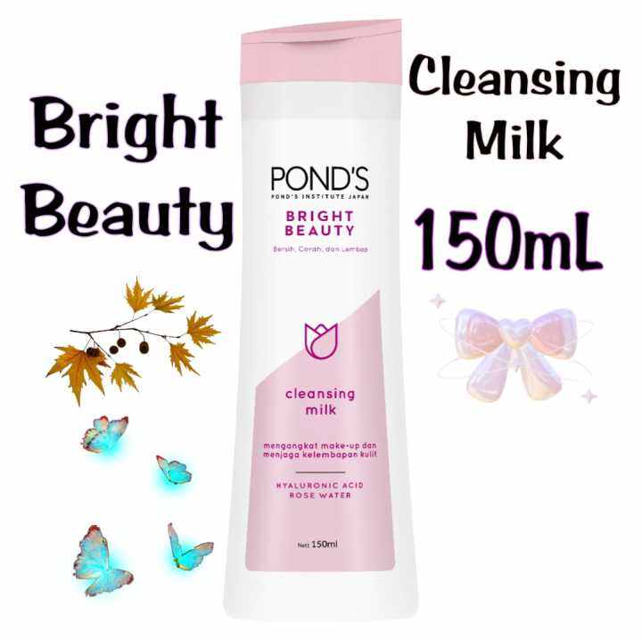 Cleansing Milk Pond's Bright Beauty 150ml Hyaluronic Acid Rose Water ...