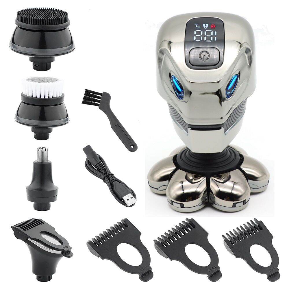 Portable Electric Mini Rasoio Waterproof USB Razor Multi Head Face ...