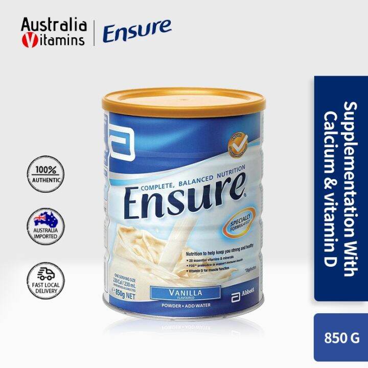 Ensure Milk Vanilla 850g. Australia Imported | Lazada PH