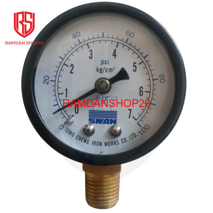 Pressure Gauge Kompresor Swan SU 114 Swan 1/4 Hp Drat Bawah | Lazada ...