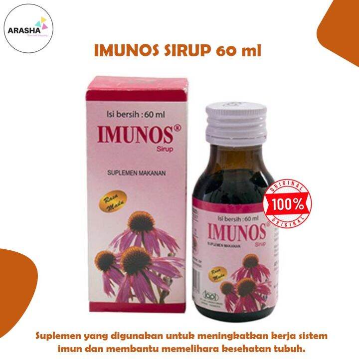 IMUNOS SIRUP 60 ML Suplemen Sistem Imun/Daya Tahan Tubuh/Kesehatan ...