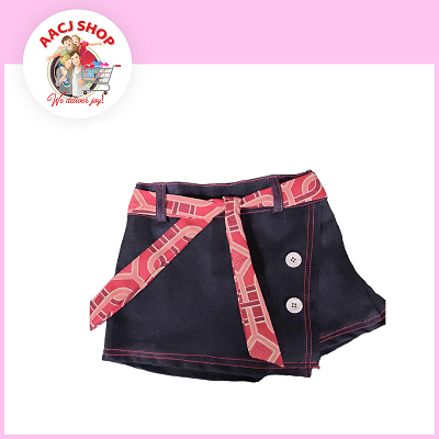Skorts For Kids With Overlap Denim Maong With Belt and Button Sizes ...