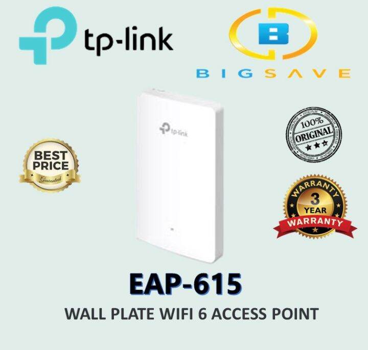 TP-LINK EAP615 AX1800 WALL PLATE WIFI 6 ACCESS POINT | Lazada