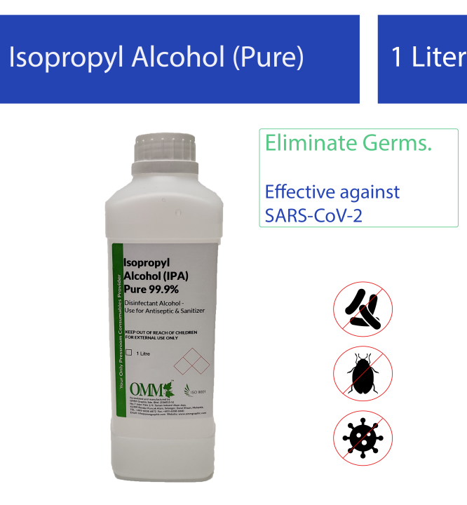 Isopropyl Alcohol IPA Pure 99.9% 1L | Lazada