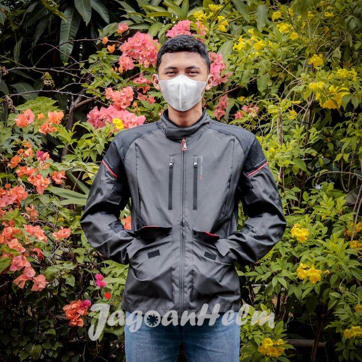 JAKET RESPIRO VOLTONE DAILY | COAL BLACK | JAKET MOTOR HARIAN PRIA | Lazada Indonesia