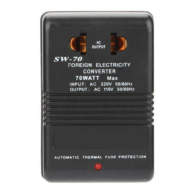 SW-S70 70W Power Transformer 220V To 110V Step Down Voltage Converter ...