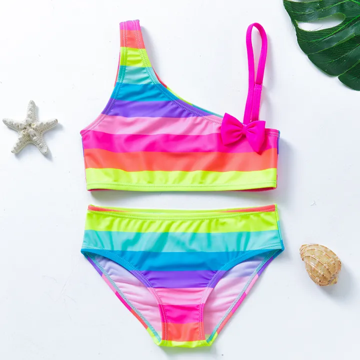 2021 Girls Bikini Suits 6-15Years Two-Pieces Summer Bathing Suits ...