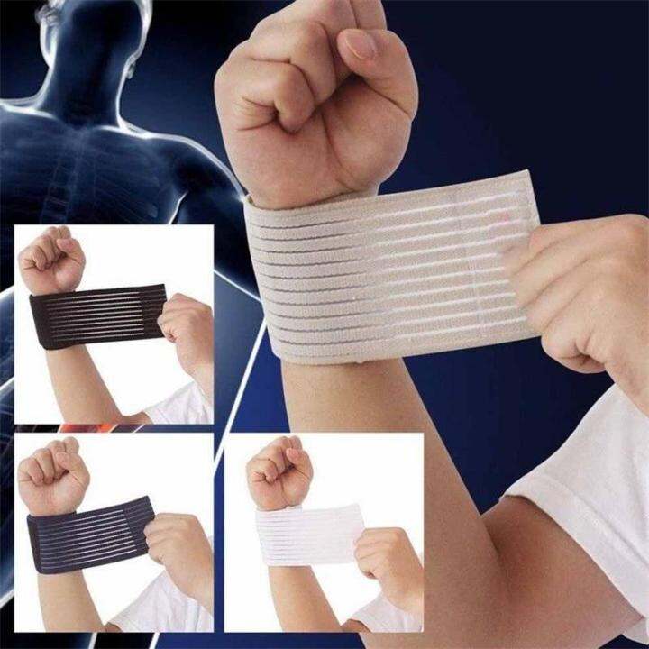 1Pcs Polyester Fibern Elastic Bandage Hand Sport Wristband Gym Support Wrist Brace Wrap Carpal ...