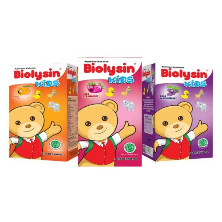 Biolysin Kids 30 Tablet - Multivitamin Suplemen Makanan Anak | Lazada ...