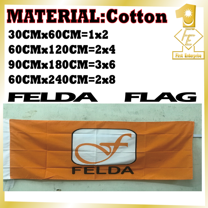 Felda Flag/Bendera Felda (100% cotton) *READY STOCK* | Lazada