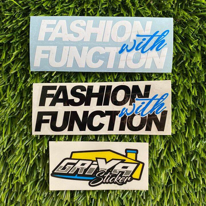 Stiker FASHION WITH FUNCTION sticker cutting viral | Lazada Indonesia