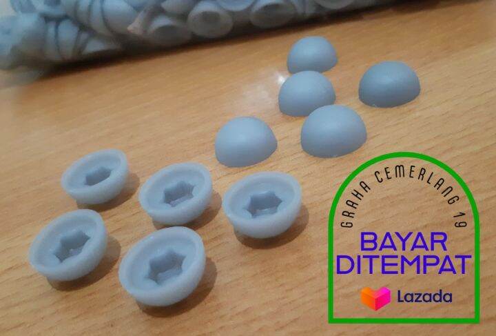 250 Pcs Tutup Kepala Dop Skrup Sekrup Baut Roofing Bahan Plastik TEBAL ...