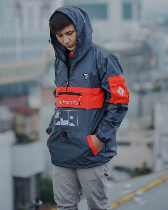 jaket cougle pria raindrops / jaket parasut pria/ cougle jaket/ jaket ...