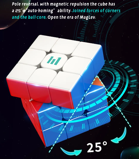 Rubik Moyu HuaMeng YS3M 2022 3x3 Magnetic / Maglev / Ball Core 3x3x3 ...