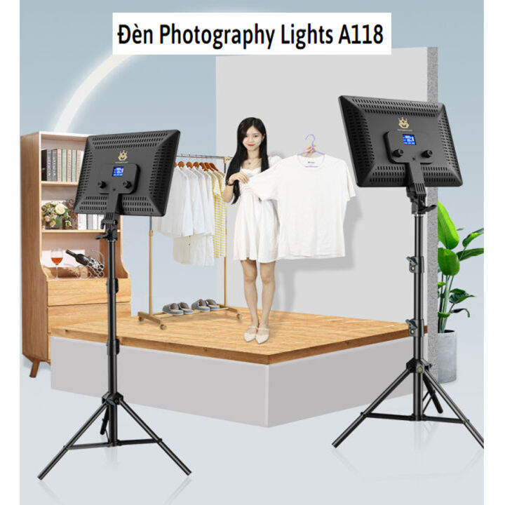 Đèn Studio Photography Light A118 47x33CM Đèn Led Hỗ Trợ Livestream Bán Hàng, Chụp Ảnh, Quay ...