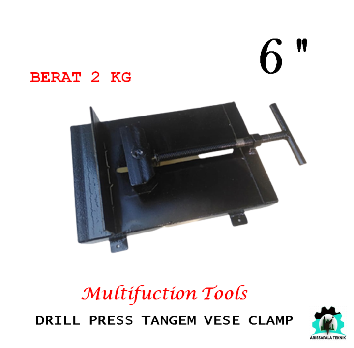Drill Press Table tangem Vise Clamp Catok Ragum Tapak Penjepit Bor ...