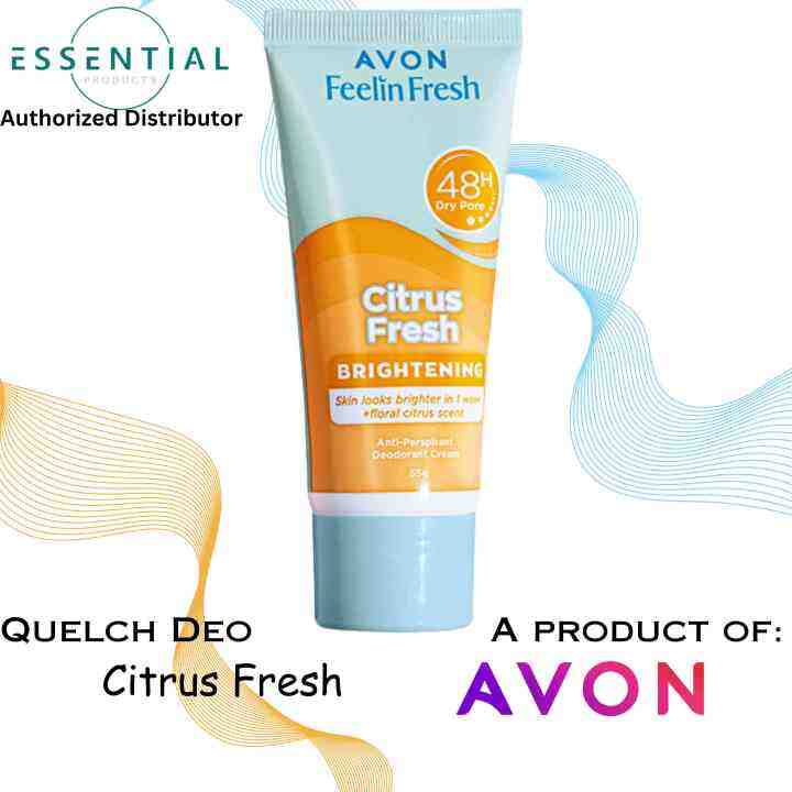 3 AVON Feelin' Fresh Brightening Citrus Fresh Anti-Perspirant Deodorant ...