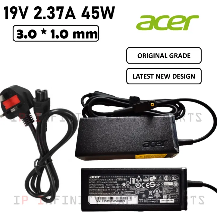 NEW Acer 19V 2.37A 45W AC Adapter Charger For Delta Acer ES1-432 ADP ...