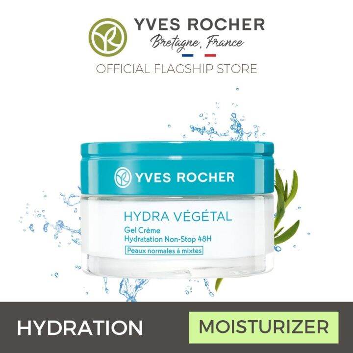 YVES ROCHER Moisturizing Day and Night Moisturizer Gel Face Cream for ...