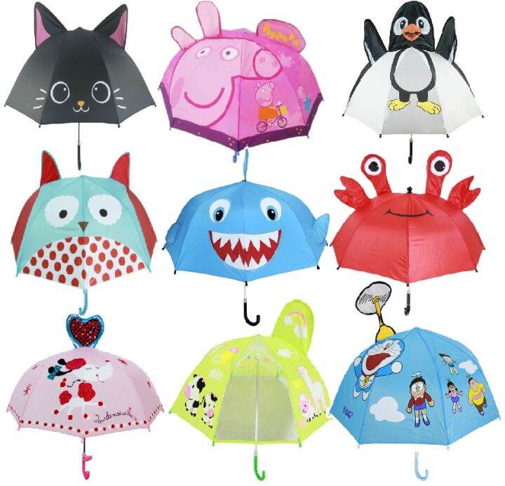 Kids 3D umbrella, cute cartoon umbrella, animal umbrella | Lazada Singapore