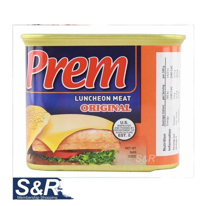 Prem Luncheon Meat Original 340g | Lazada PH