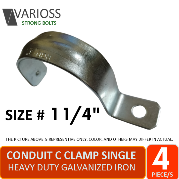 HEAVY DUTY GI Conduit Clamp, C Clamp Single for EMT IMC RSC GI and PVC ...