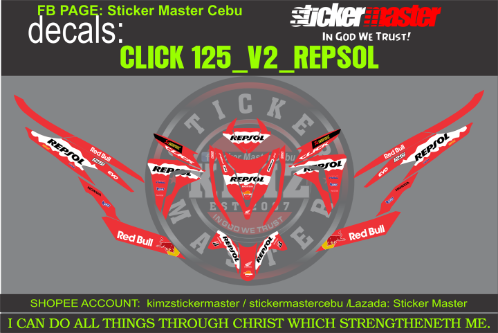 CLICK 125 V2 REPSOL RED CONCEPT | Lazada PH
