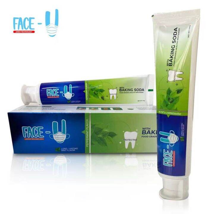 JAPAN TECH FACEU 180g Whitening Peppermint Food Graded Healthy Family ...