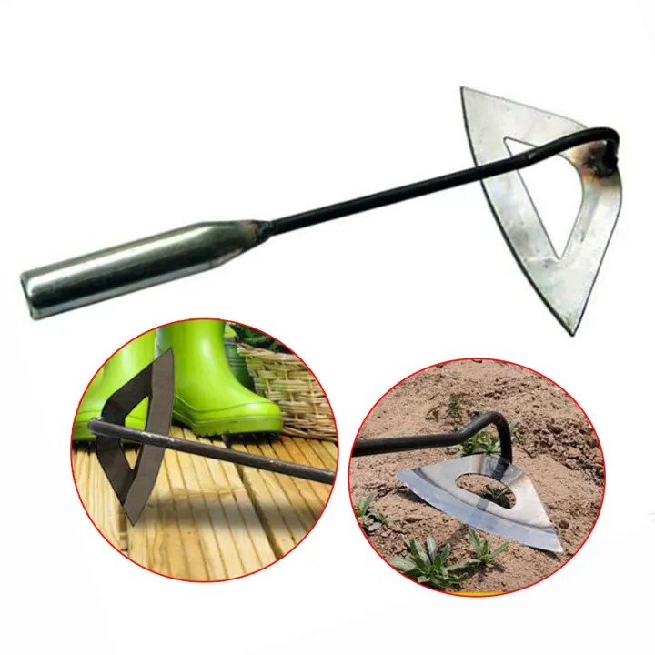 RAKE003- Garden Hollow Hoe Tool Steel Hardened Gardening Shovel Weeding ...