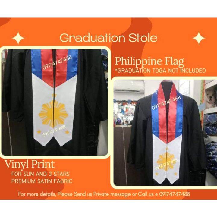 HOT★Philippine Flag inspired Graduation Stole Sash for sale | Lazada PH