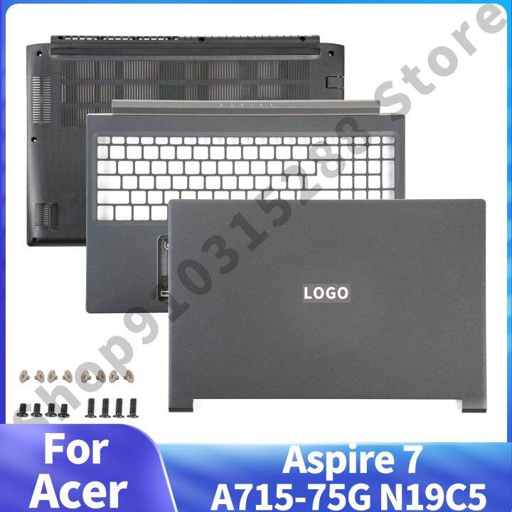 ใหม่ครอบคลุมสำหรับ Acer Aspire 7 A715-75G N19C5ที่พักเท้าเดิมแผงฝาปิดเค ...