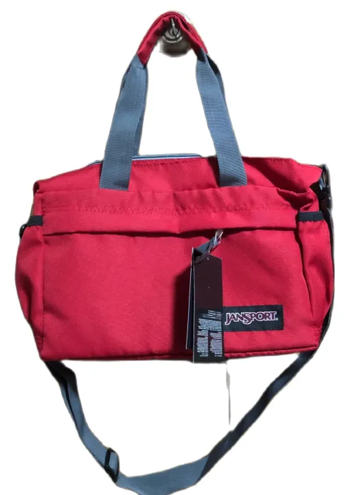 Jansport Tote Bag Red with Gray Strap #3 | Lazada PH