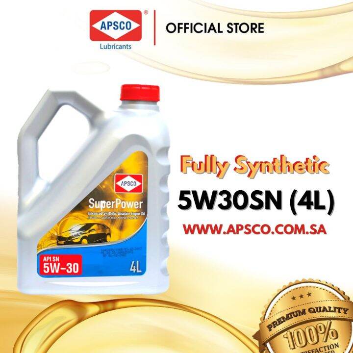 APSCO Fully Synthetic 5W30SN Engine Oil - Imported (4L) | Lazada