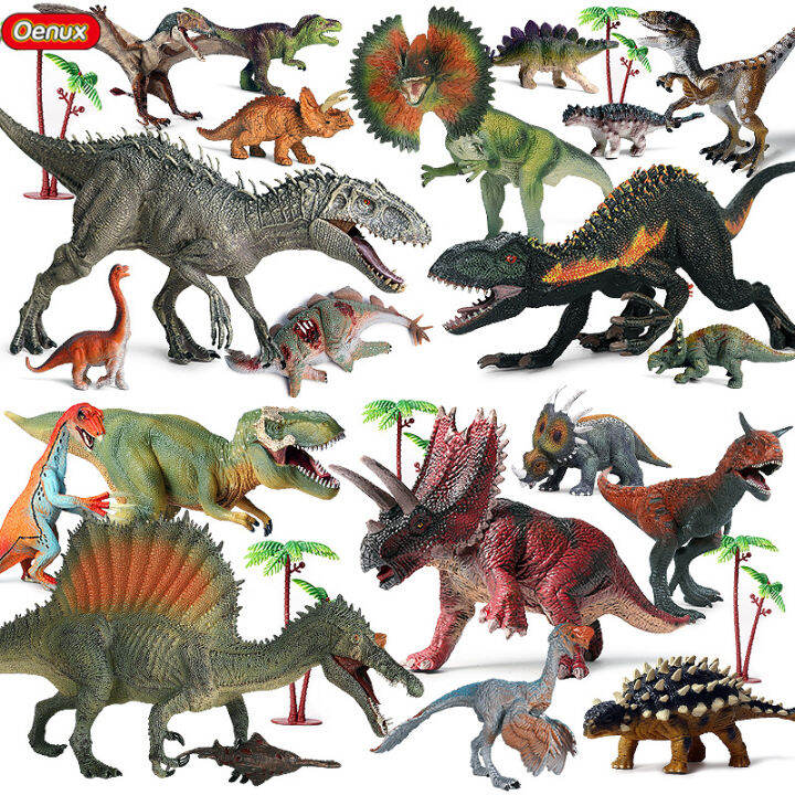 Oenux Savage Jurassic Dinosaurs T-Rex Spinosaurus Pterodactyl Saichania ...